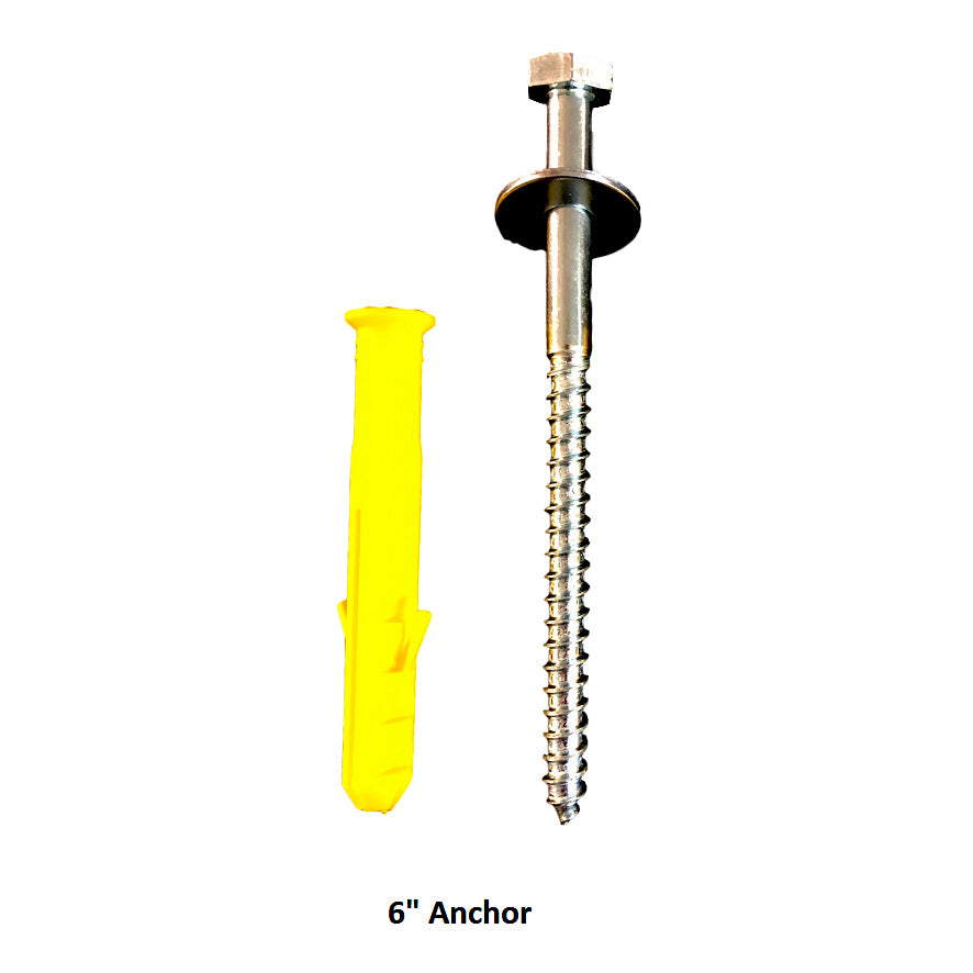 Lag Bolt and Anchor – 6” – Road Safety Supply